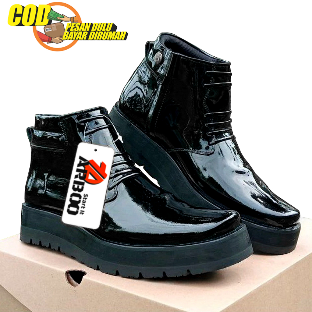 Jual Sepatu PDH polri perwira tni security terbaru 2023 Sol Tebal kulit ...