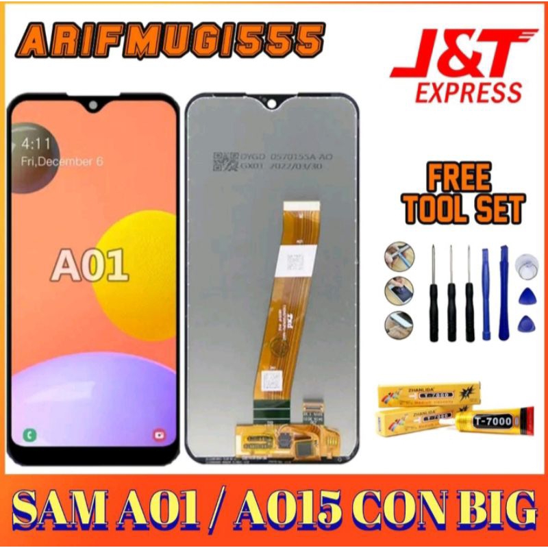 Jual LCD TOUCHSCREEN SAMSUNG GALAXY A01 - A015 - A015F FREE TOOLS LEM FULLSET ORIGINAL | Shopee ...