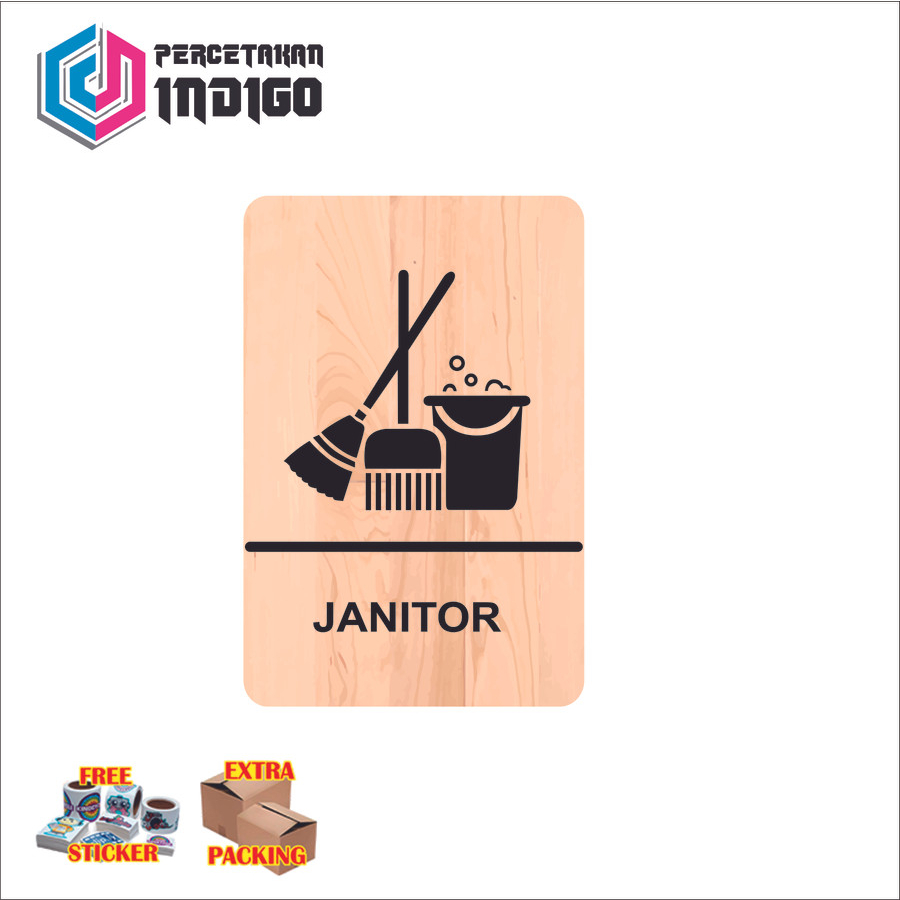 Jual sign board papan signage janitor type b | Shopee Indonesia