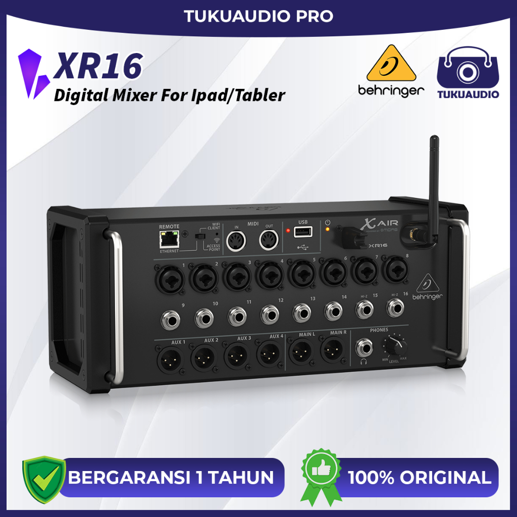 Jual Behringer X Air XR16 16 Channel Tablet-controlled Digital Mixer | Shopee Indonesia