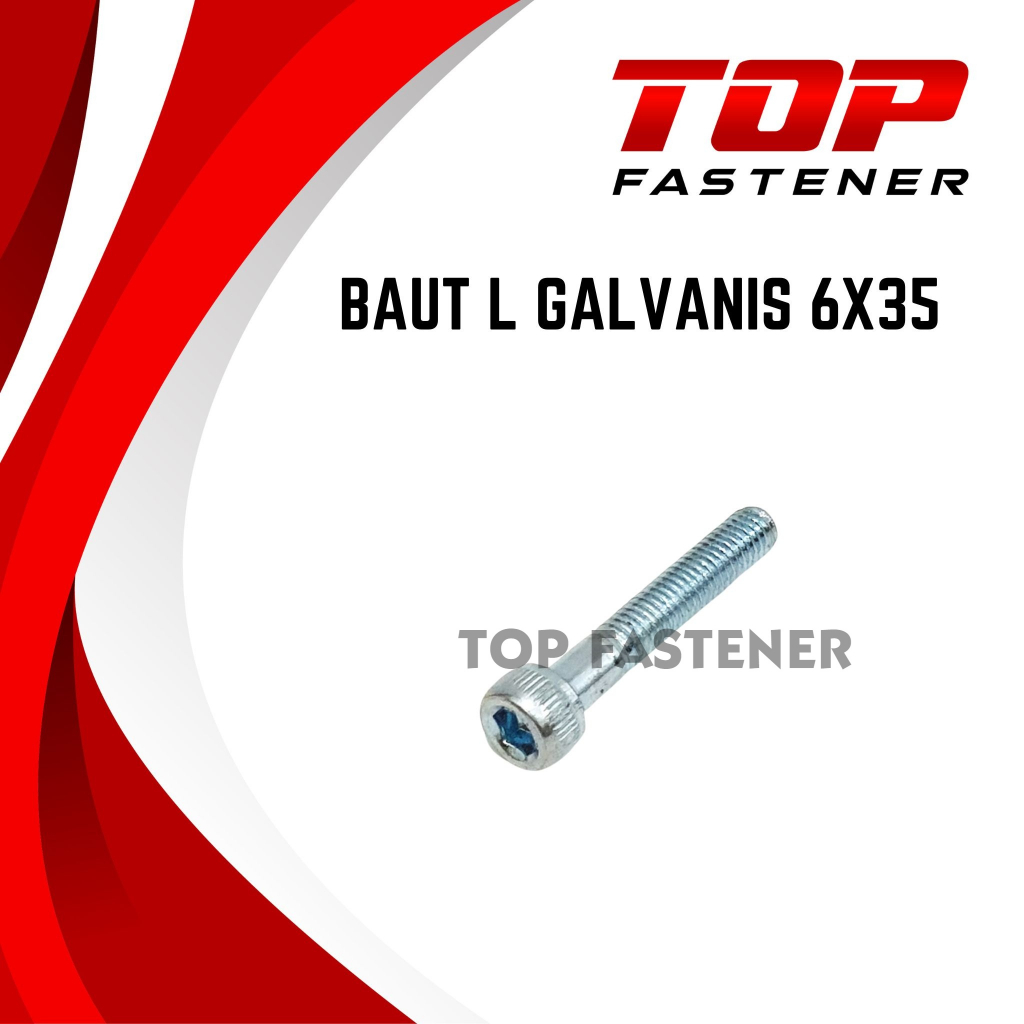 Jual BAUT L M6 6X35 PUTIH GALVANIS KUNCI L5 | Shopee Indonesia