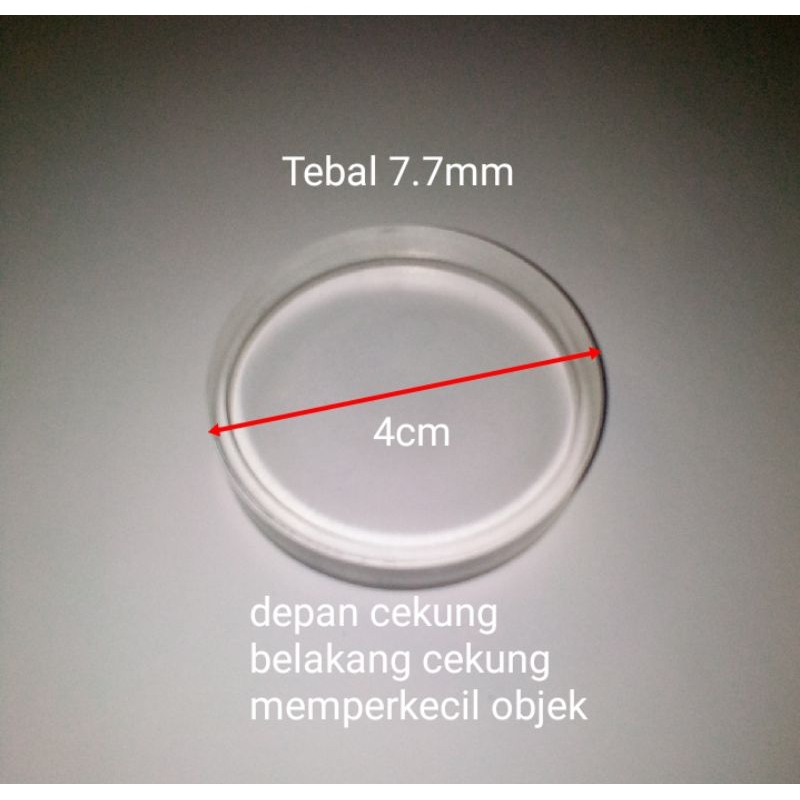 Jual LENSA CEKUNG PROYEKTOR DIY LCD TEBAL 7.7MM DIAMETER 4CM | Shopee ...