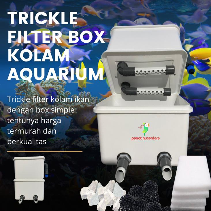 Jual trickle filter kolam koi aquarium box kolam ikan media filter ...