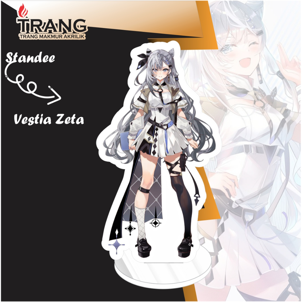 Jual Standee Figure Akrilik Vestia Zeta Hololive / Standing Action figure Acrylic Vestia Zeta ...