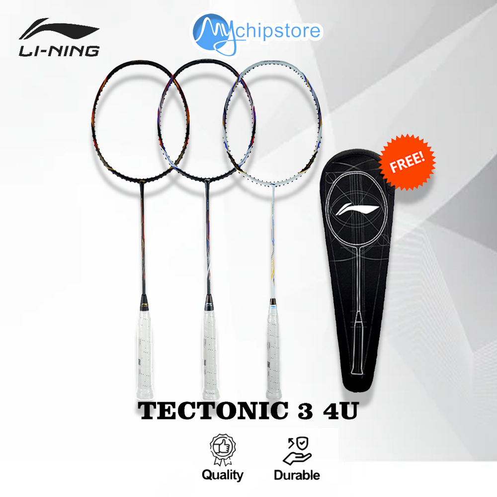 Jual Raket Bulutangkis Badminton LINING TECTONIC 3 4U 100% Original ...