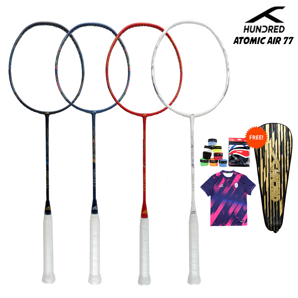 Jual RAKET BADMINTION ORIGINAL HUNDRED ATOMIC AIR 77 | Shopee Indonesia