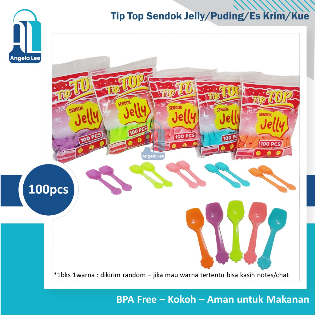 Jual Sendok Jelly Puding Agar Es Krim Kue Kecil Mini Warna BPA Free ...