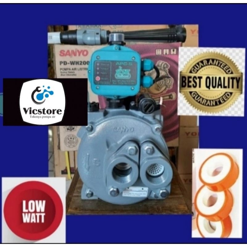 Jual Garansi mesin pompa air jet pump Sanyo PD-WH200B low watt ...