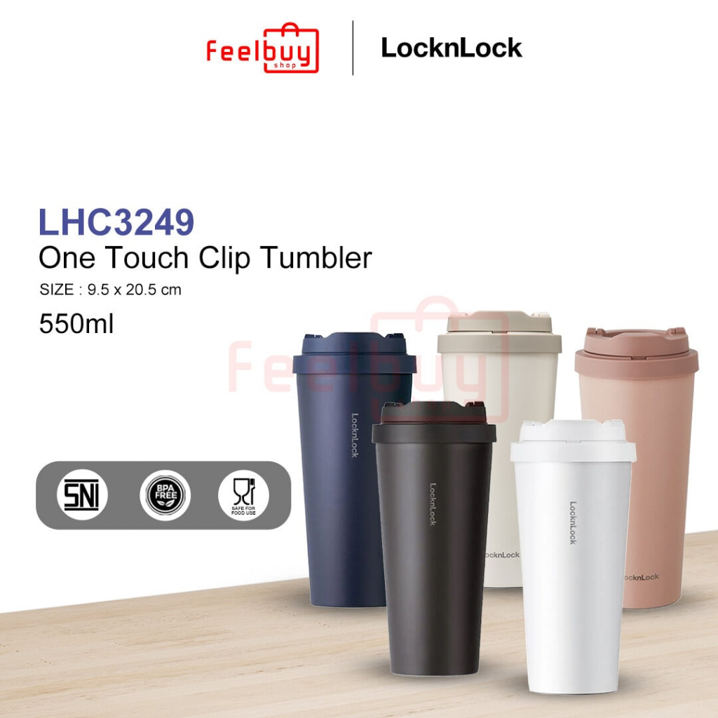 Jual LocknLock One Touch Clip Tumbler 550ML - LHC3249 | Shopee Indonesia