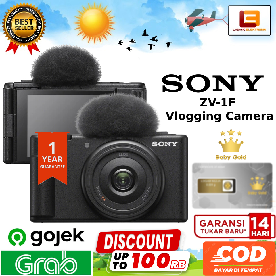 Jual Sony ZV-1F Vlogging Camera Digital ZV-1F Garansi Resmi | Shopee ...