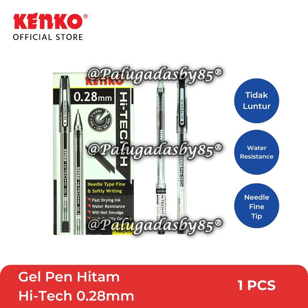 Jual (1 Biji) GABUNGAN Bolpen KENKO Hi-Tech 0.28 mmGel Pen / Gelpen ...