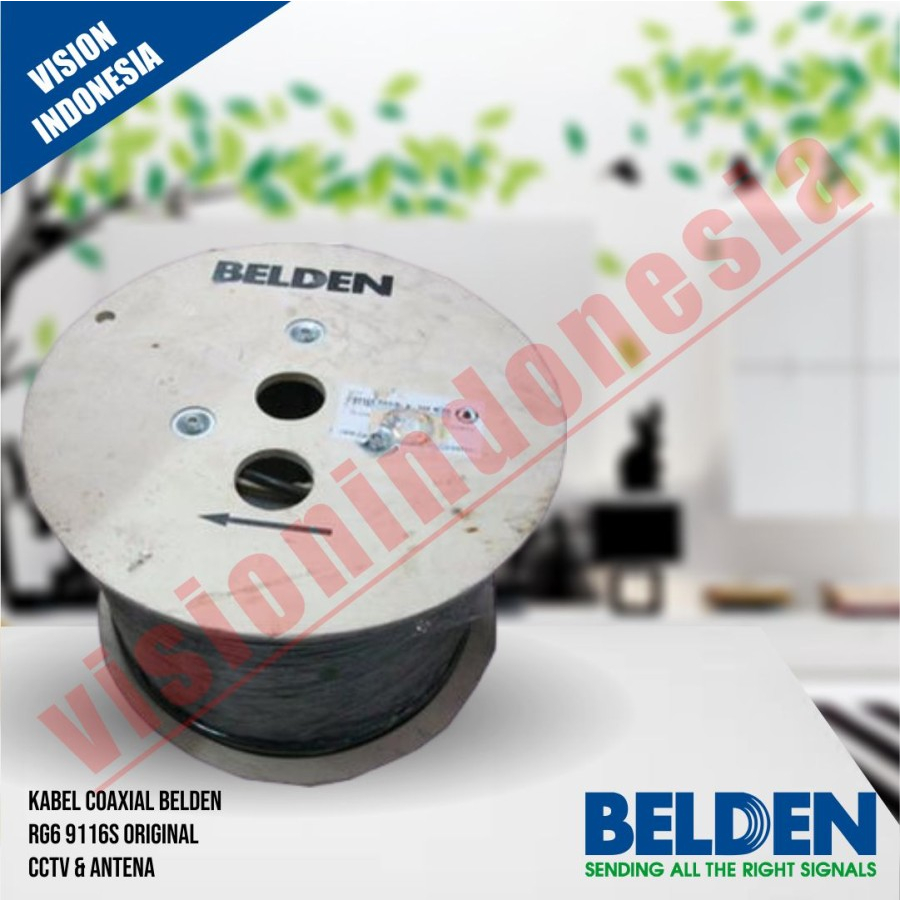Jual KABEL COAXIAL BELDEN RG6 Non Power 9116S ORIGINAL / ECER METERAN | Shopee Indonesia