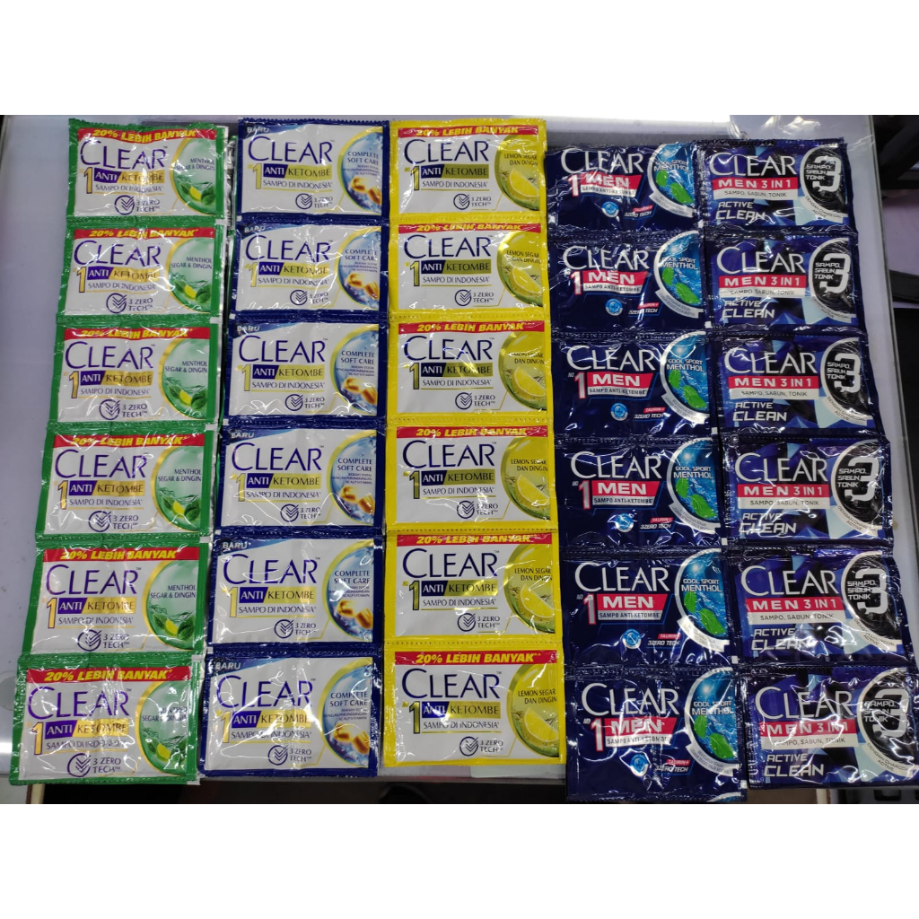 Jual Shampo Clear Renteng 11ml Isi 12 Sachet | Shopee Indonesia
