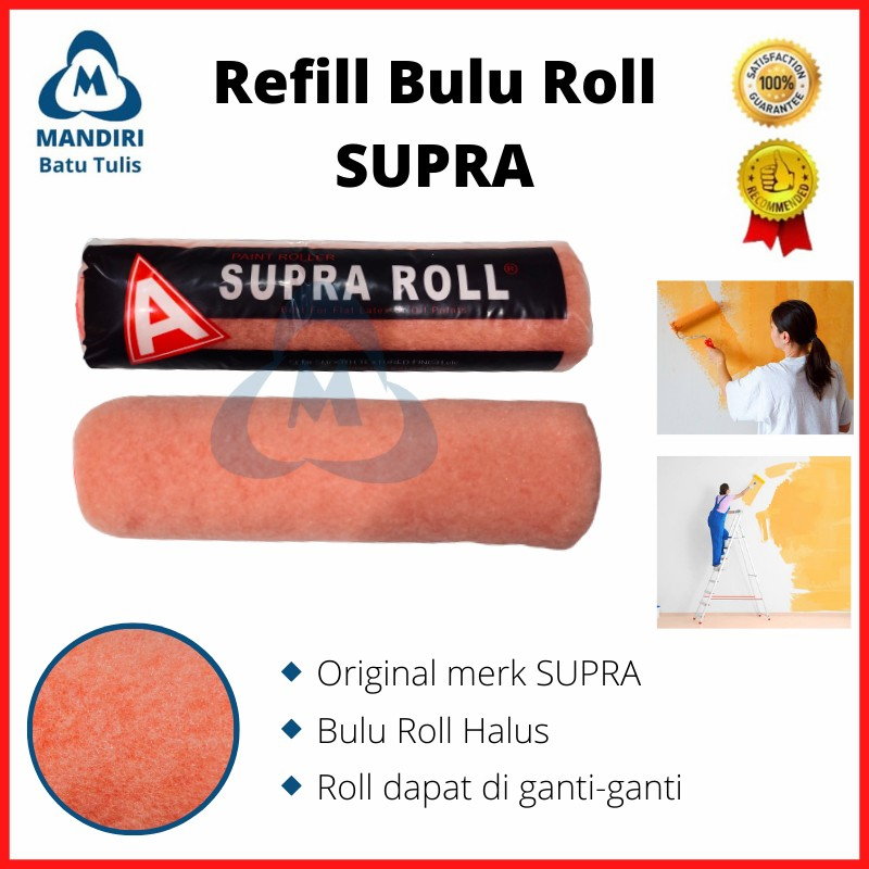 Jual Refill Bulu Roll SUPRA 9 inch - Refill Bulu Roll Cat - Kuas Cat ...
