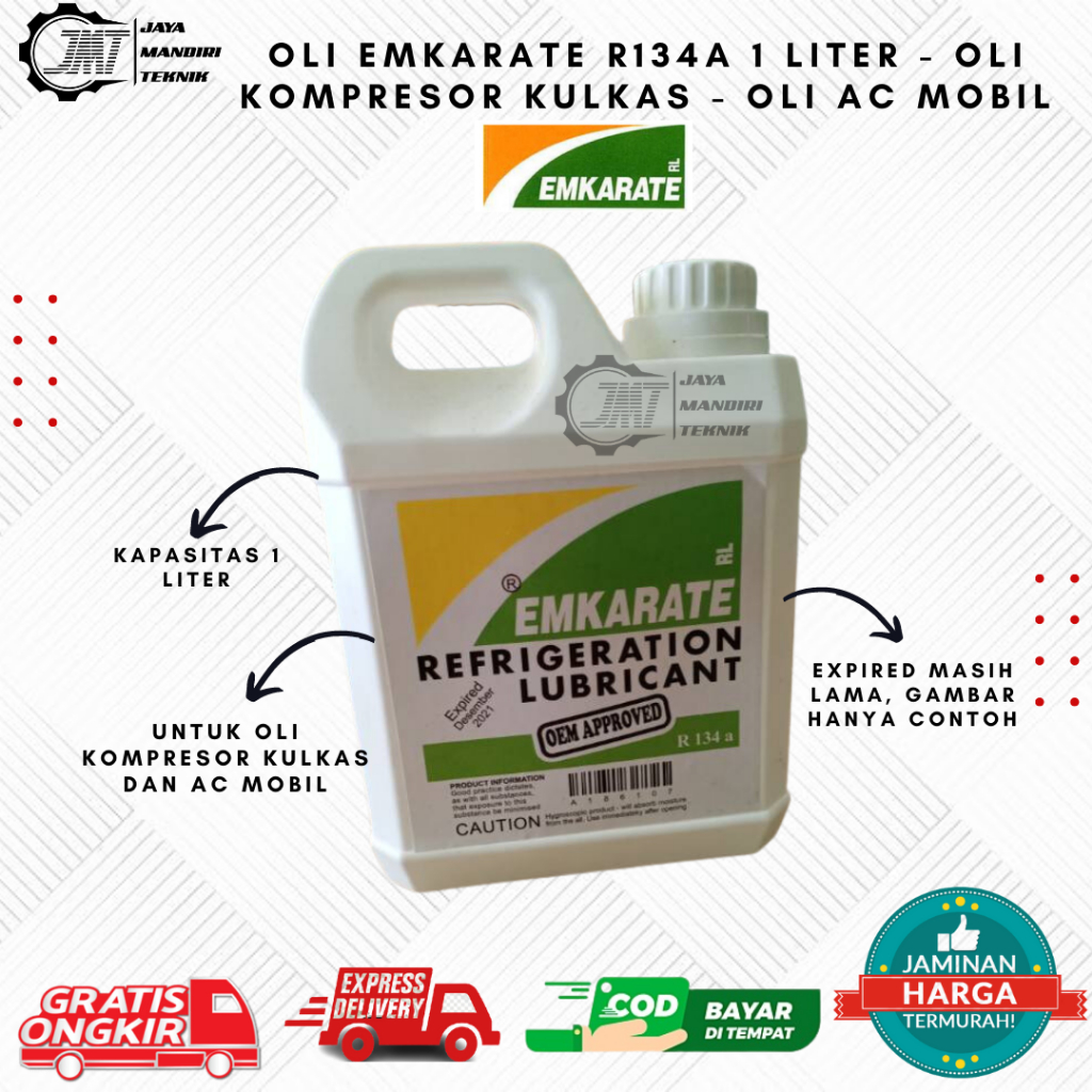 Jual oli emkarate r134a 1 liter / oli kulkas / oli mobil | Shopee Indonesia