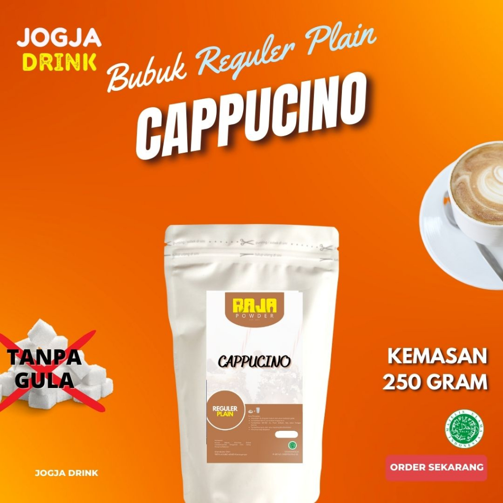 Jual Bubuk Minuman Rasa Kopi Kekinian Cappucino Coffee Powder 250 gram ...