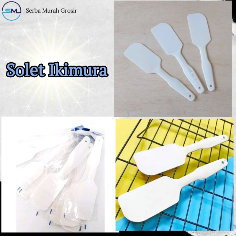 Jual Saptula Bumbu/Spatula Sambel/Solet Plastik ikimura | Shopee Indonesia