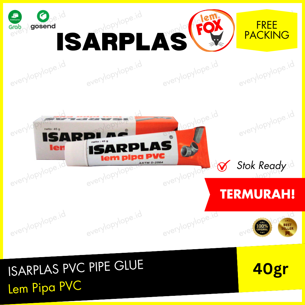 Jual ISARPLAS Lem Pipa PVC 40gr | Shopee Indonesia