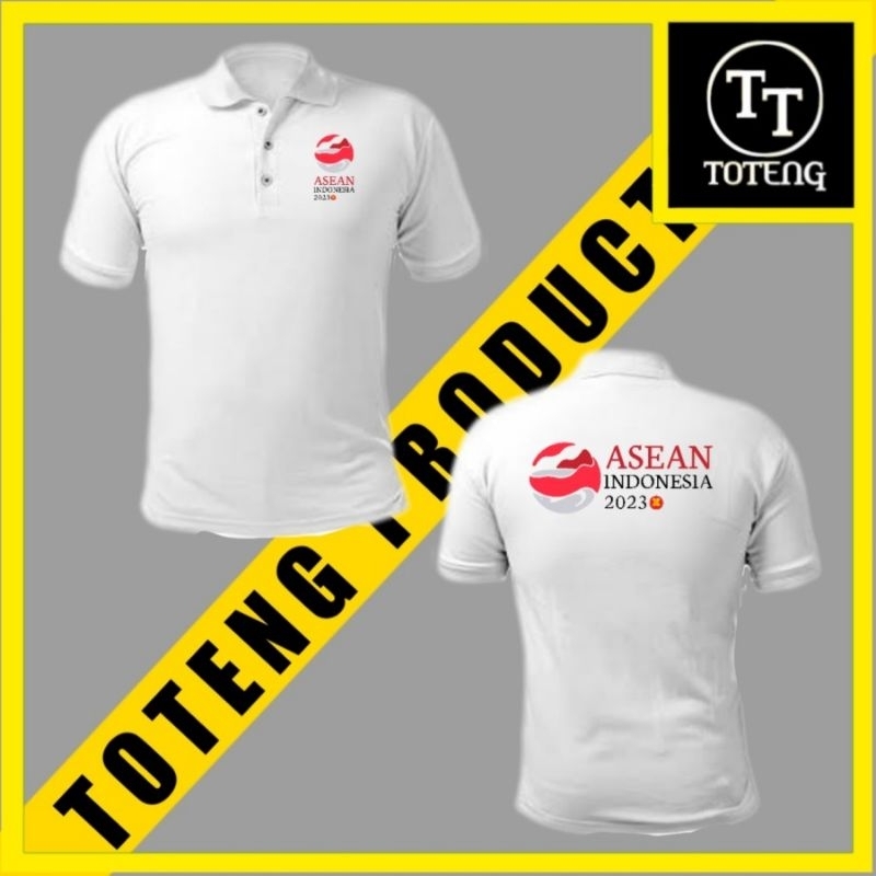 Jual Baju Kaos Shirt Tshirt Polo Kerah Ktt Asean Indonesia 2023 Pria Shopee Indonesia