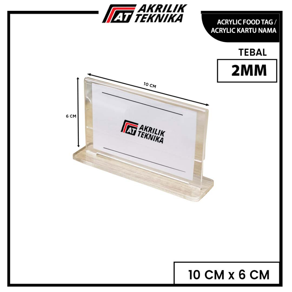 Jual Tempat Kartu Nama / Standing Card Holder / Food Tag | Shopee Indonesia