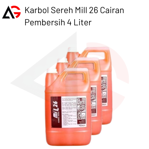 Jual Karbol Sereh Mill 26 Cairan Pembersih 4 Liter | Shopee Indonesia