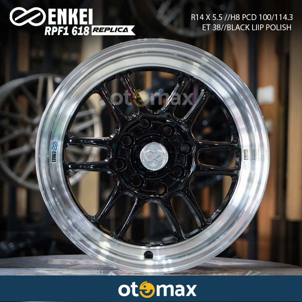 Jual Velg Mobil Enkei RPF-1 618 Ring 14 Black Lip Polish - Wuling Air ...