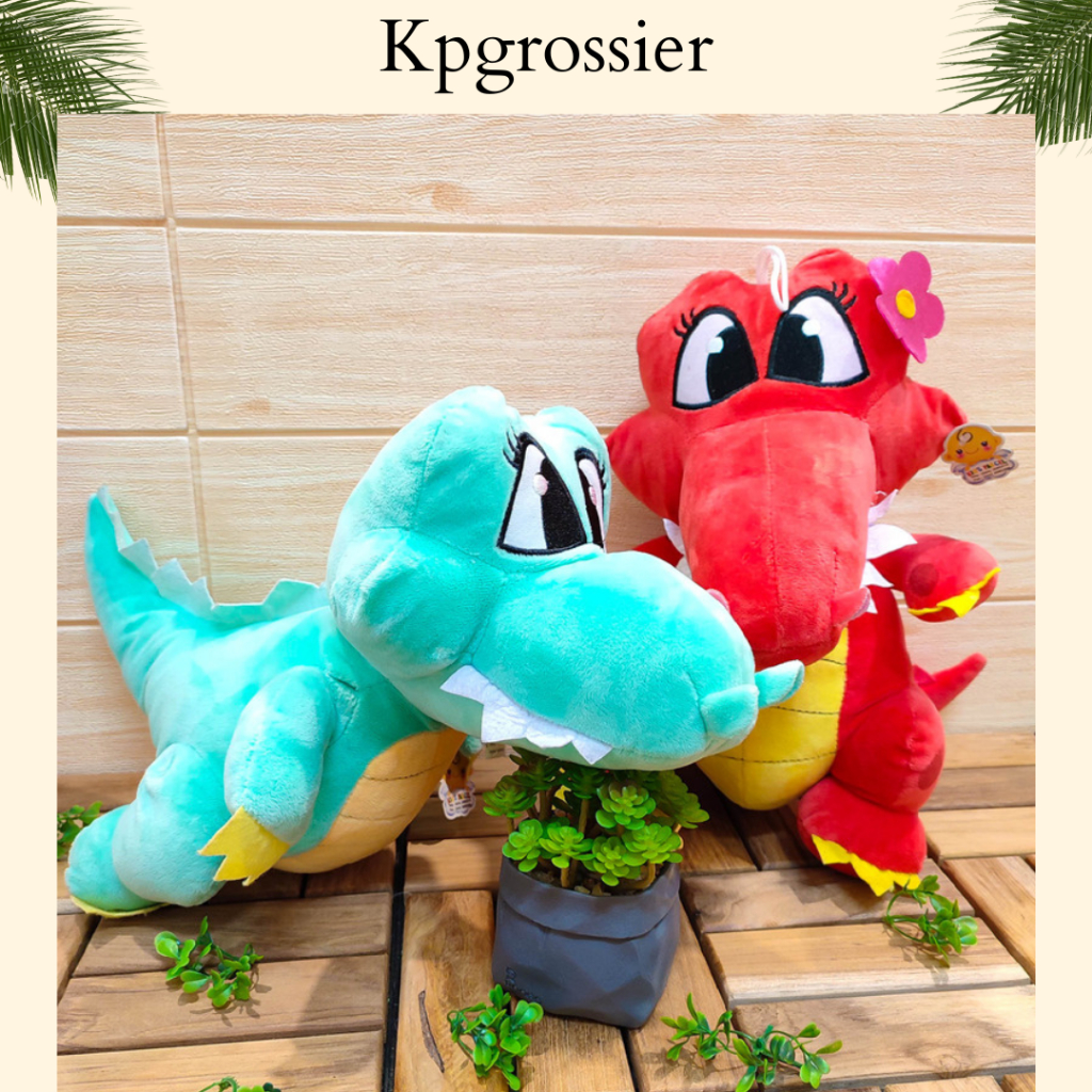 Jual Boneka Dinosaurus Dino Trex Jumbo Merah, Tosca dan Hijau 32 cm ...