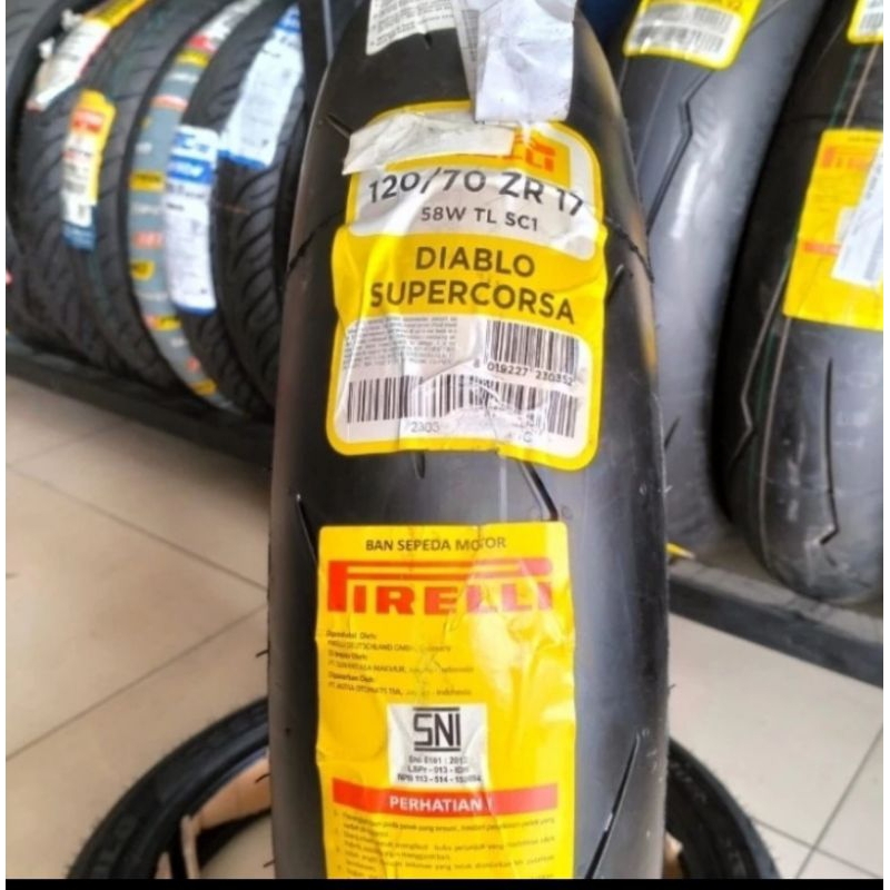Jual Ban Pirelli Diablo Rosso Supercorsa sc1 120/70-17 | Shopee Indonesia