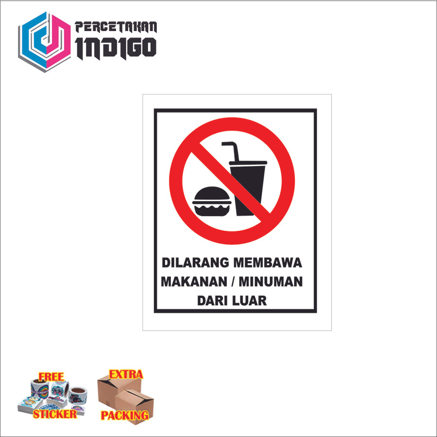 Jual plat alumunium rambu dilarang membawa makanan | Shopee Indonesia Jual plat alumunium rambu dilarang membawa makanan | Shopee Indonesia
