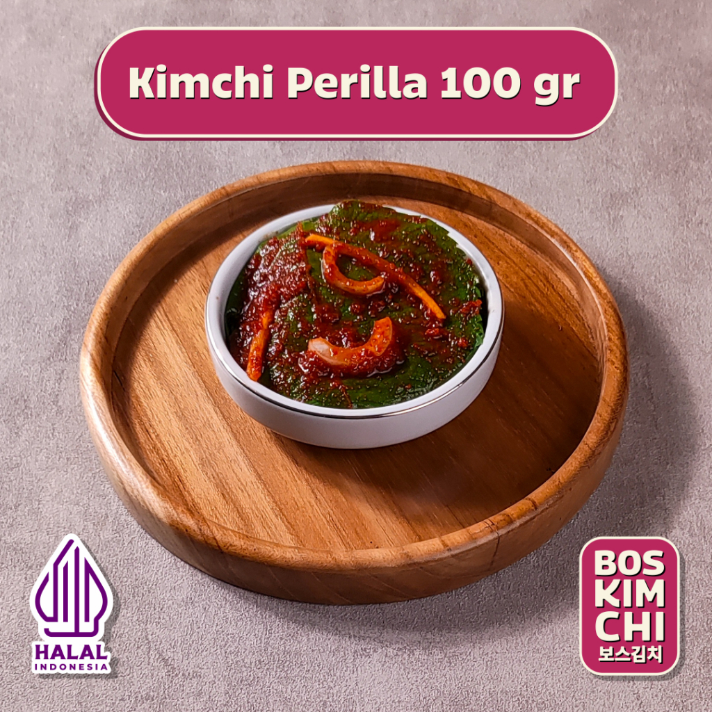 Jual Kimchi Perilla 100 gr | Boskimchi | Kkaenip Kimchi | Shopee Indonesia