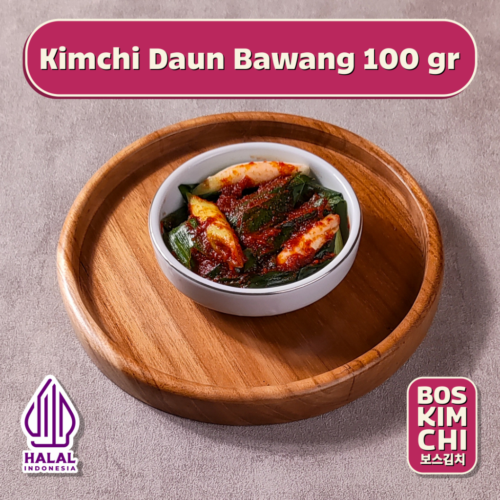 Jual Kimchi Daun Bawang 100 gr | Boskimchi | Daepa Kimchi | Shopee ...