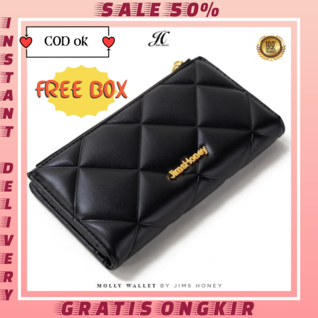 Jual Molly Wallet Original Jims Honey (FREE EXCLUSIVE BOX) | Shopee Indonesia