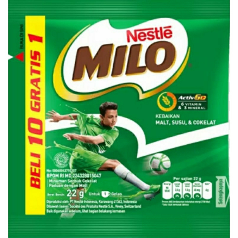 Jual Milo sachet 1renceng isi 11 @22gr/ susu milo | Shopee Indonesia