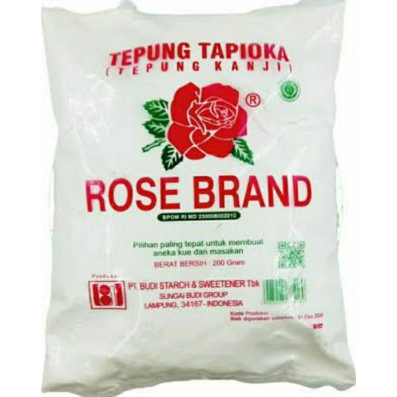 Jual Tepung Tapioka Rose Brand 200gr/tepung tapioka Tepung Kanji ...