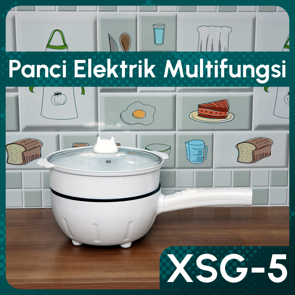 Jual Panci Listrik Fry Pan Electric Cooker Keramik Serbaguna XSG-5 ...