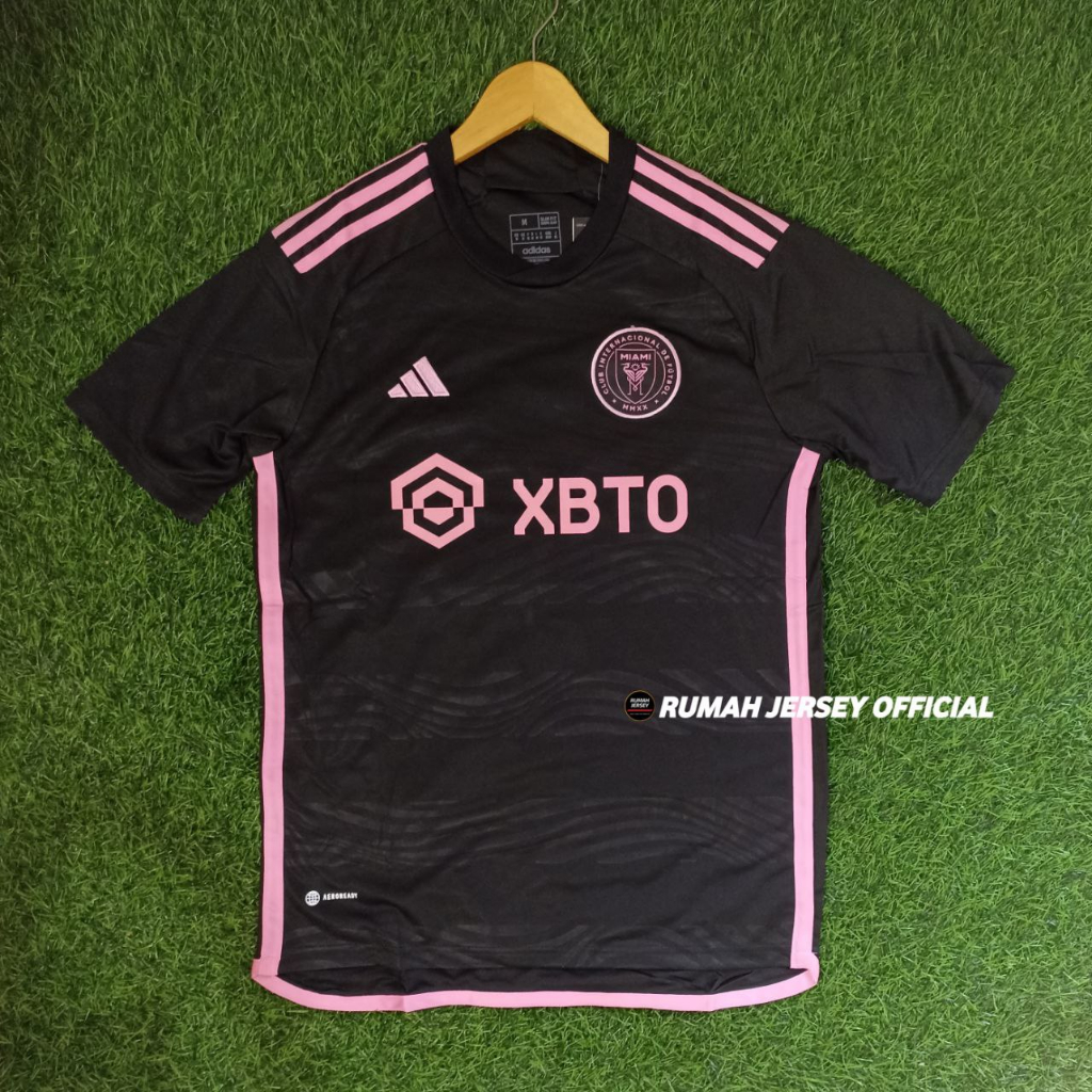Jual JERSEY INTER MIAMI AWAY 2023/24 BAJU BOLA MESSI HITAM TERBARU 2024 ...