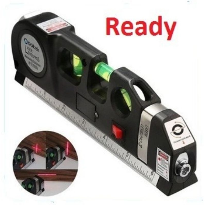 Jual Waterpass Fixit Level Pro 3 Water Pass Meteran Laser up to 250 Cm ...