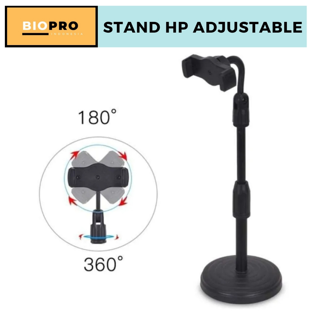 Jual STAND HP ADJUSTABLE UNIVERSAL / HOLDER MEJA / HOLDER STAND LIVE ...