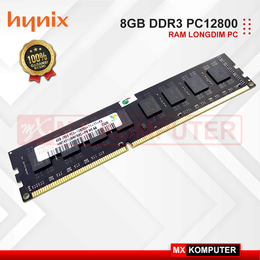 Jual RAM DDR3 8 GB HYNIX PC 12800 FOR PC/KOMPUTER | Shopee Indonesia