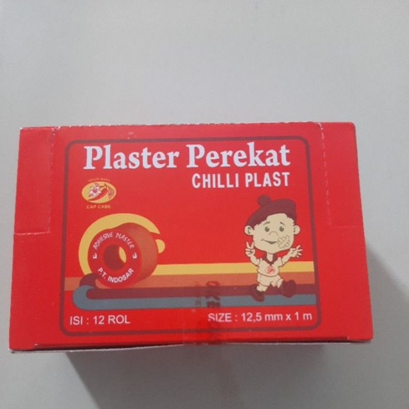 Jual Chilli chili plast plaster perekat ukuran kecil 12,5mm x 1m isi 12 ...