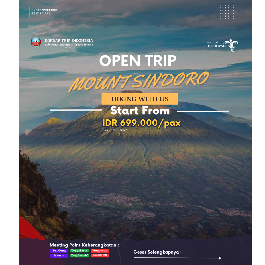 Jual Open Trip Gunung Sindoro | Shopee Indonesia