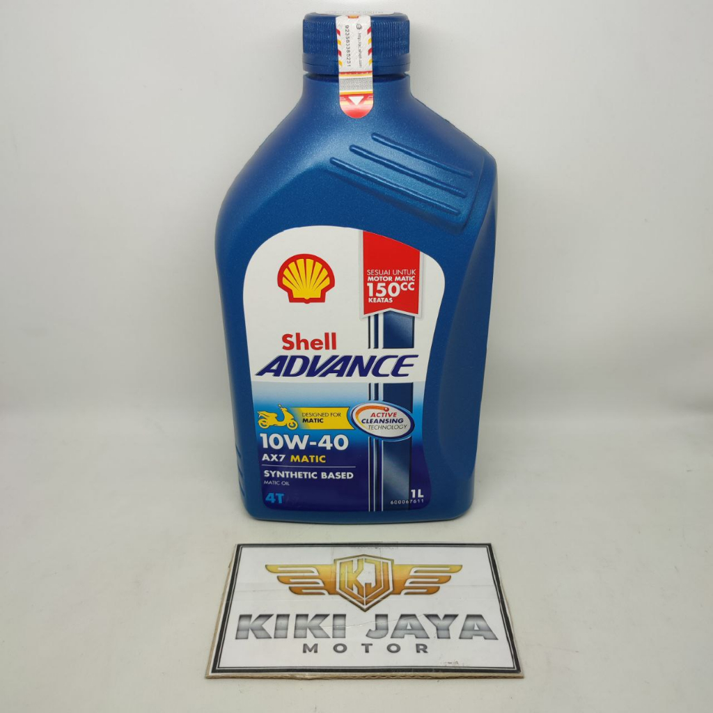 Jual Oli Motor Shell Advance AX7 Matic 150 CC 10W-40 1 Liter | Shopee ...