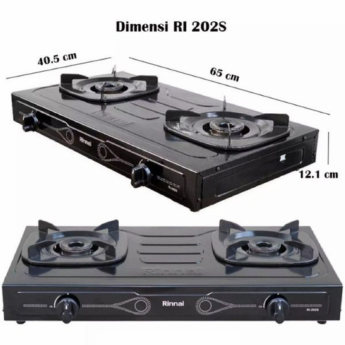 Jual KOMPOR GAS RINNAI 2 TUNGKU RI 202S 302S 522C 552E KOMPOR GAS 2 ...