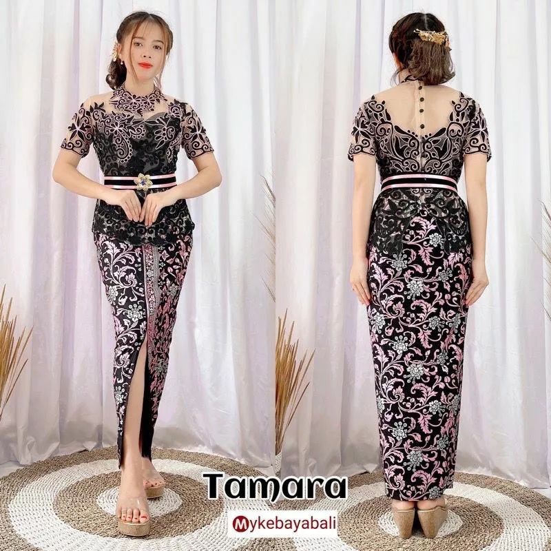 Jual KEBAYA BALI TILESTIK MOTIF TAMARA | Shopee Indonesia