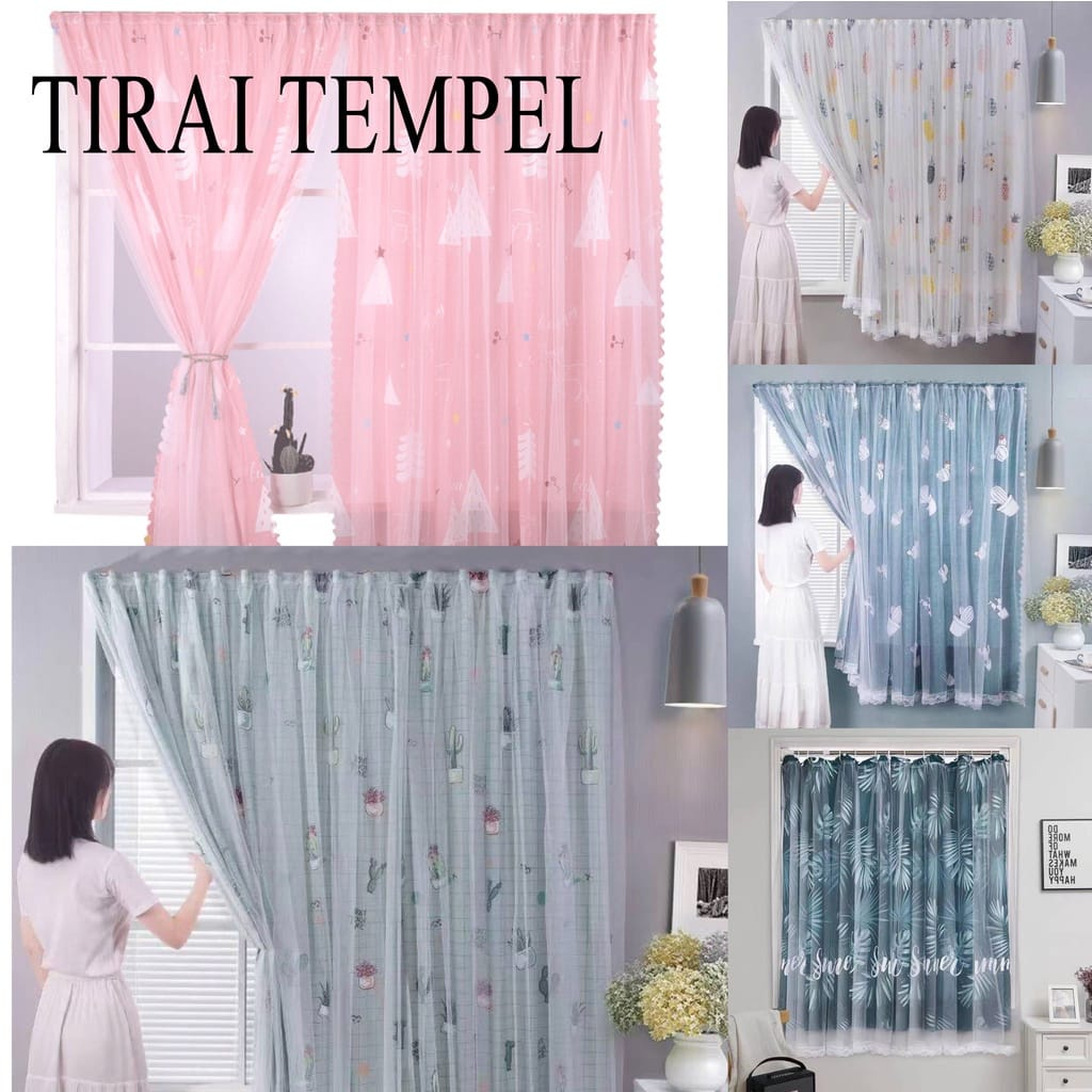 Jual Magic Curtain Pattern / Tirai Hordeng Gorden Pintu Jendela Pasang ...
