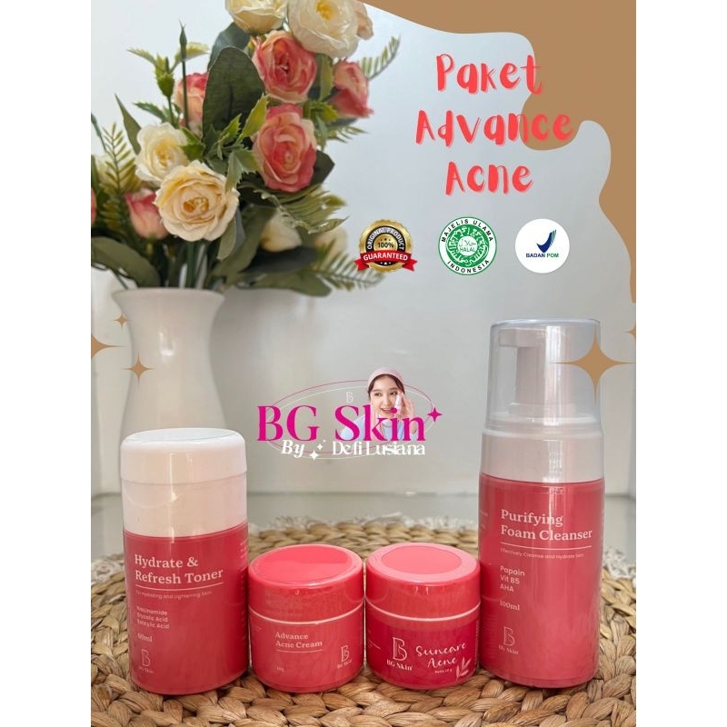 Jual PAKET ADVANCE ACNE BG SKIN | Shopee Indonesia