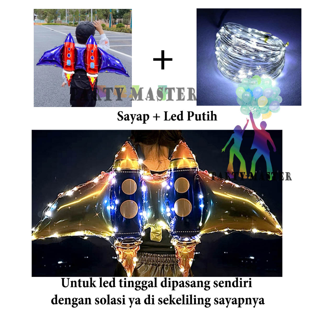 Jual Balon Foil Sayap Kupu Kupu/ Sayap Angel / Sayap Peri/ Butterfly ...