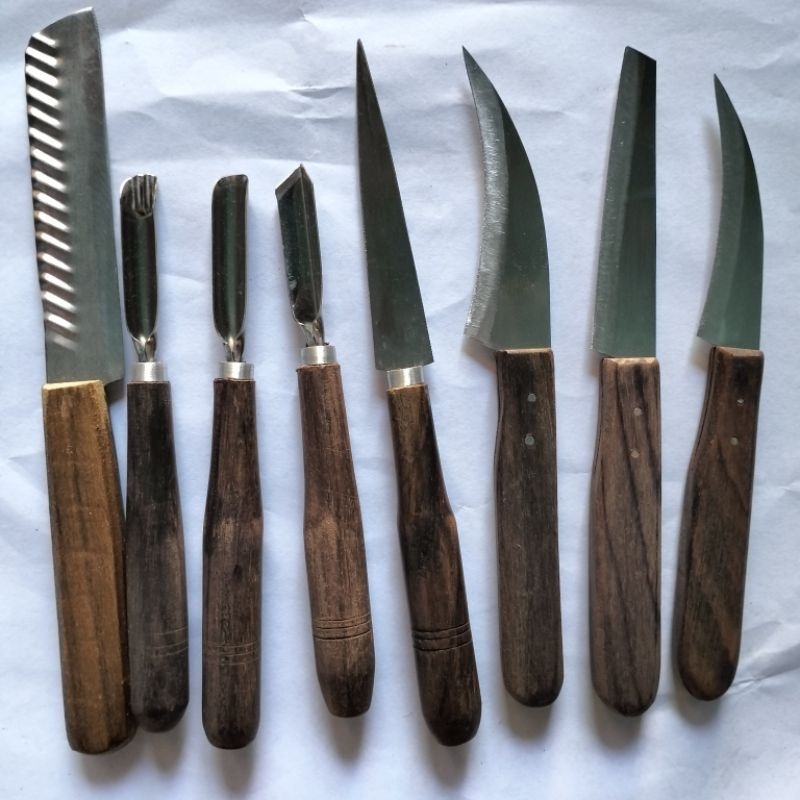 Jual pisau garnish/ pisau carving/ pisau tumpeng isi 8 | Shopee Indonesia