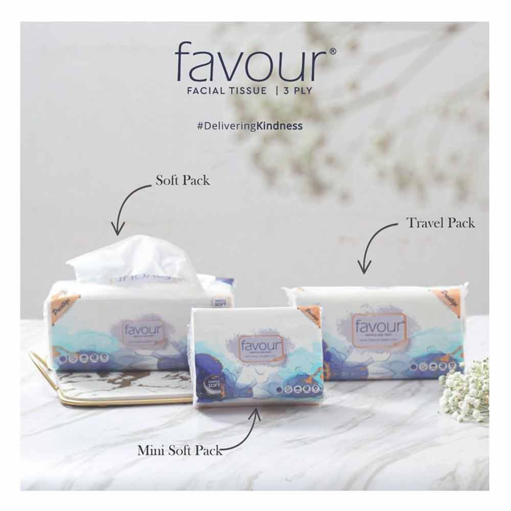 Jual Favour Prestige Softpack Facial Tissue | Tisu Wajah 3ply |Mini ...