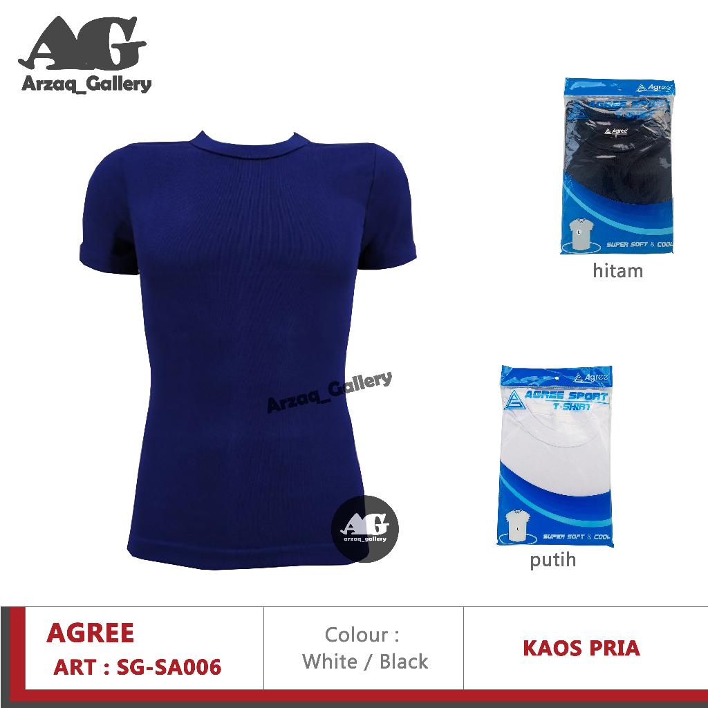 Jual OBLONG AGREE SA006 T-Shirt | Kaos Oblong Pria Agree O Nick Plastik ... Jual OBLONG AGREE SA006 T-Shirt | Kaos Oblong Pria Agree O Nick Plastik ...